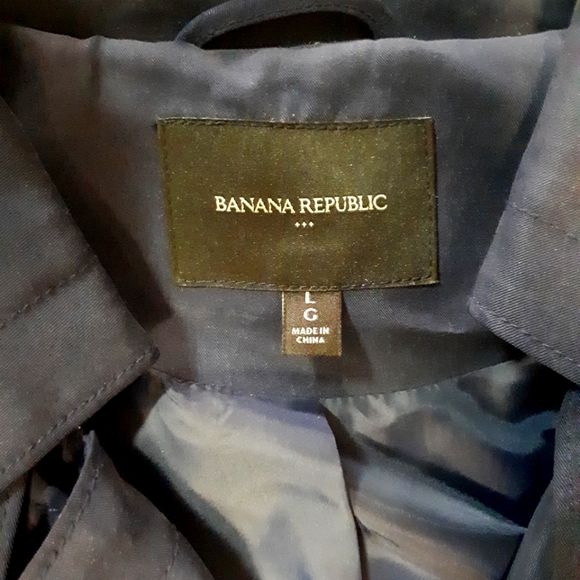 Banana Republic | Jackets & Coats | Navy Blue Trench Coat Size L | Poshmark